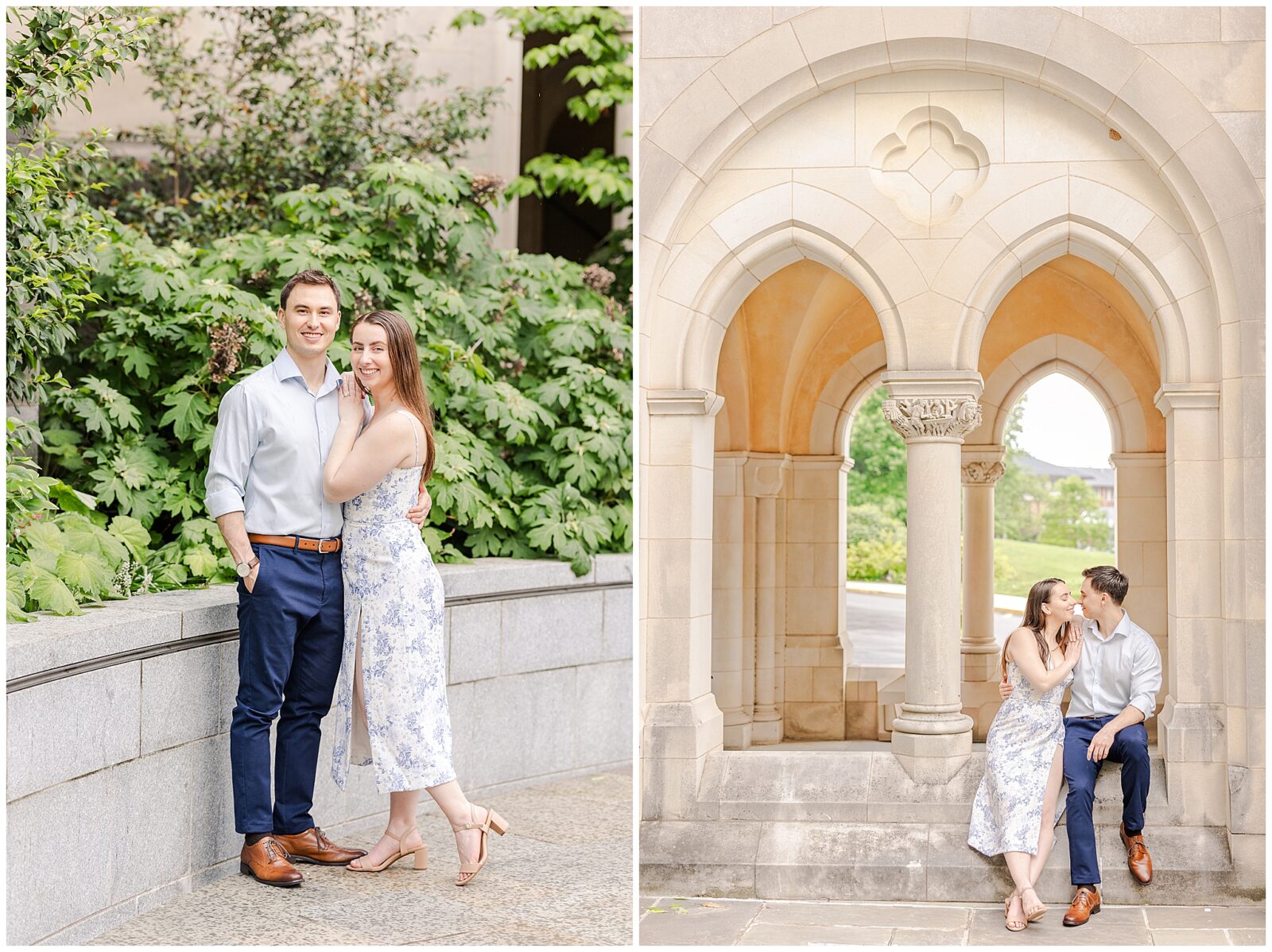 A National Cathedral Engagement Session | Dana & Michael